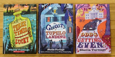 Lot 3 SHEILA TURNAGE Books Three Times Lucky Tupelo Landing Odds Even ...