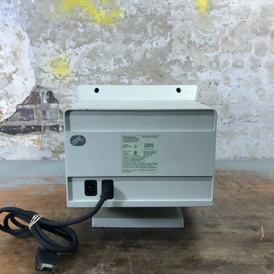 IBM Personal System/2 PS/2 8513 Color CRT Computer Monitor - WORKS ...