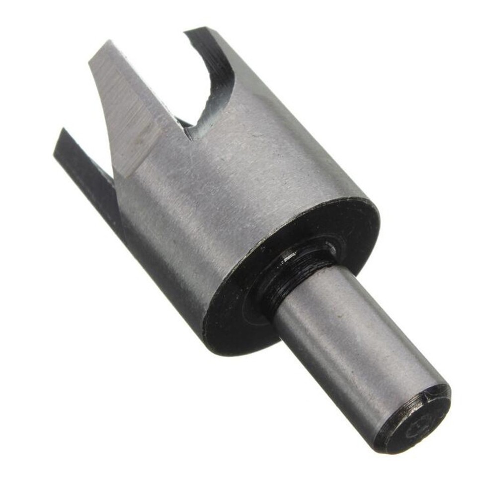 8Pcs / set Carpentry Wood Plug Cutter Drill Bit dritto e affusolato ...