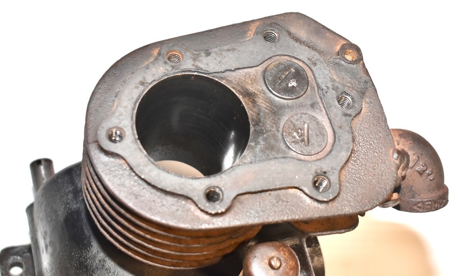 1937 Montgomery Ward Hummer Engine Model E2 * KICKSTART BLOCK, CYLINDER ...