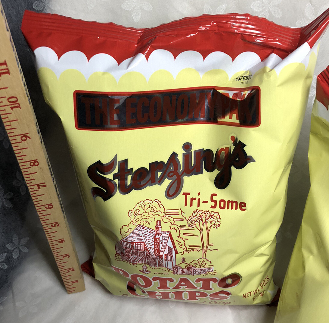 Sterzing’s Potato Chips Economy Size 9 OZ Bags Lot Of 2 Crisps | eBay