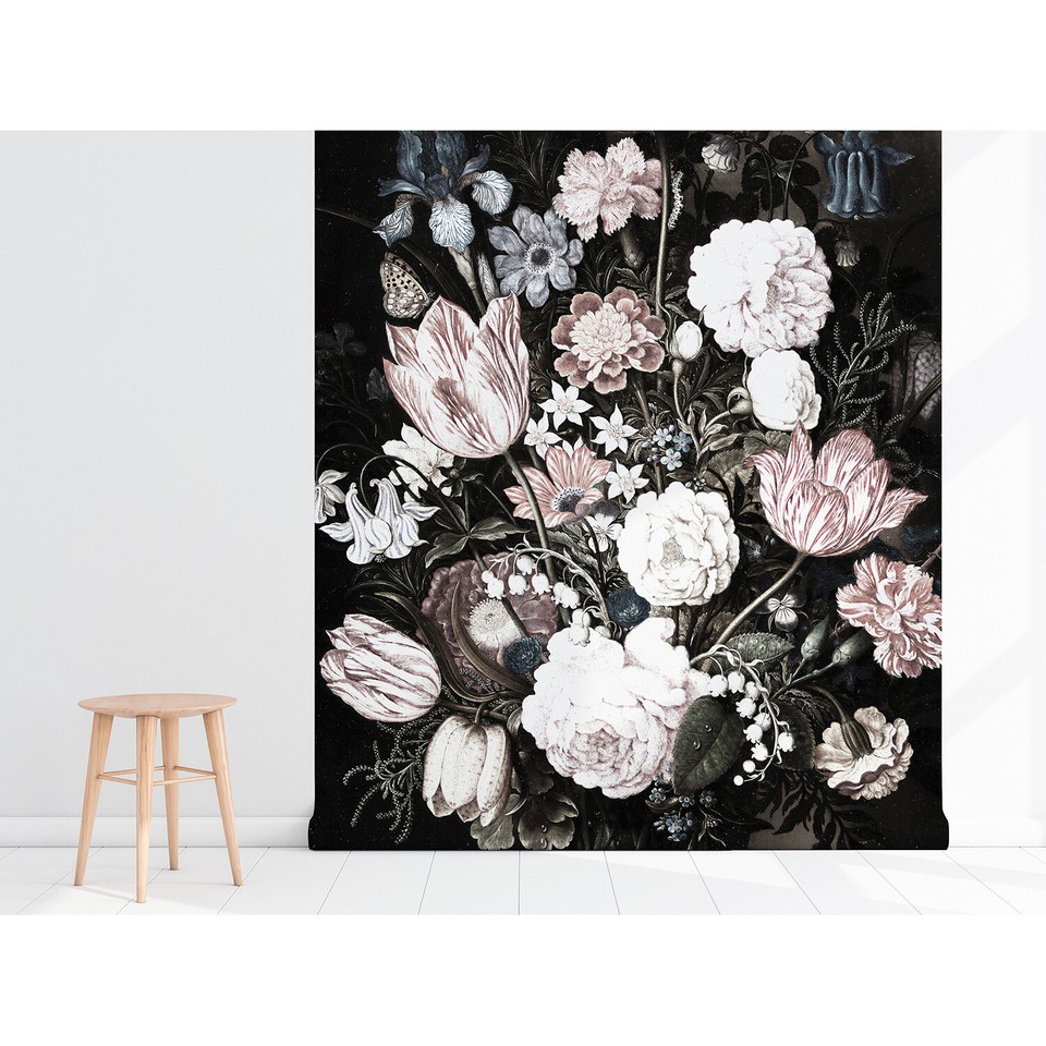 Wall Mural Sticker Dutch Floral Dutch Nature Wall Art Decor Removable ...