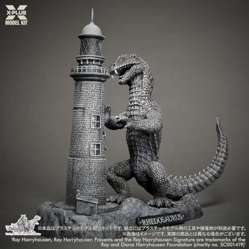 X-PLUS Ray Harryhausen Rhedosaurus 1/72 Scale Plastic Model Kit | eBay