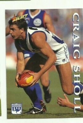 1995 AFL SELECT NORTH MELBOURNE CRAIG SHOLL COMMON CARD # 41 | eBay ...