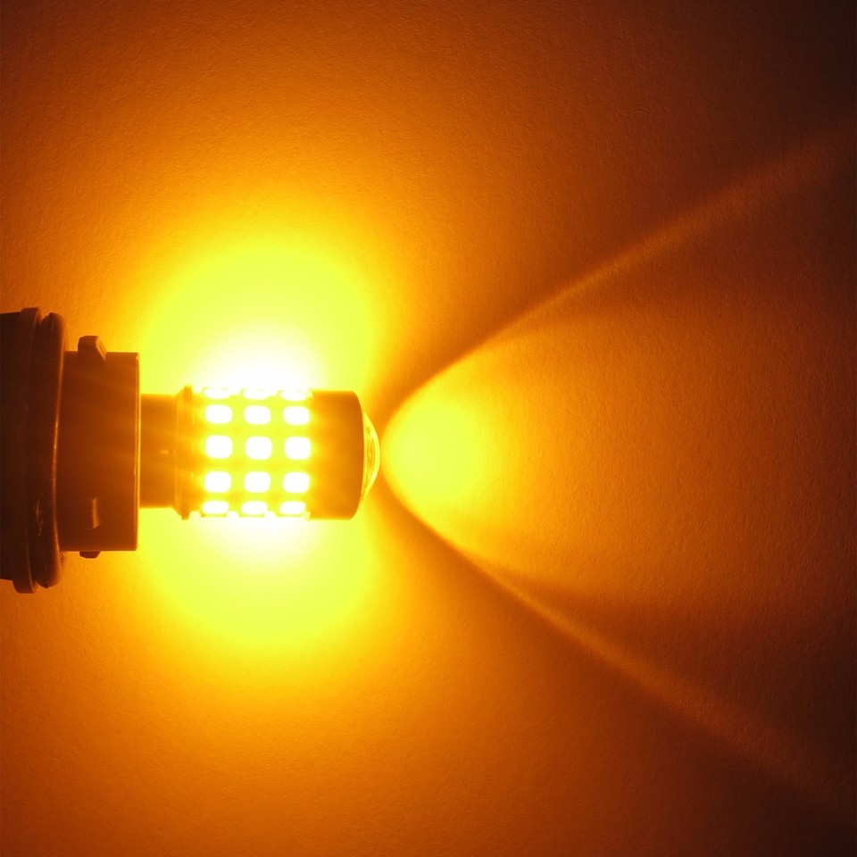 Alla Lighting Turn Signal Light 3157A Amber LED Blinker Bulbs Lamp for ...