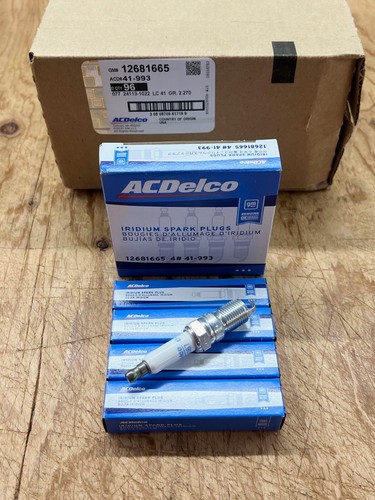 Iridium Spark Plugs Pre-gapped for GM CHEVY 41-993 12681665 4pcs SET ...