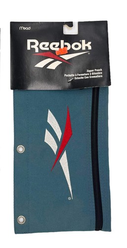 Vintage Reebok Zipper Pencil Pouch By Mead, Fits 3-ring Binder 6x10 ...