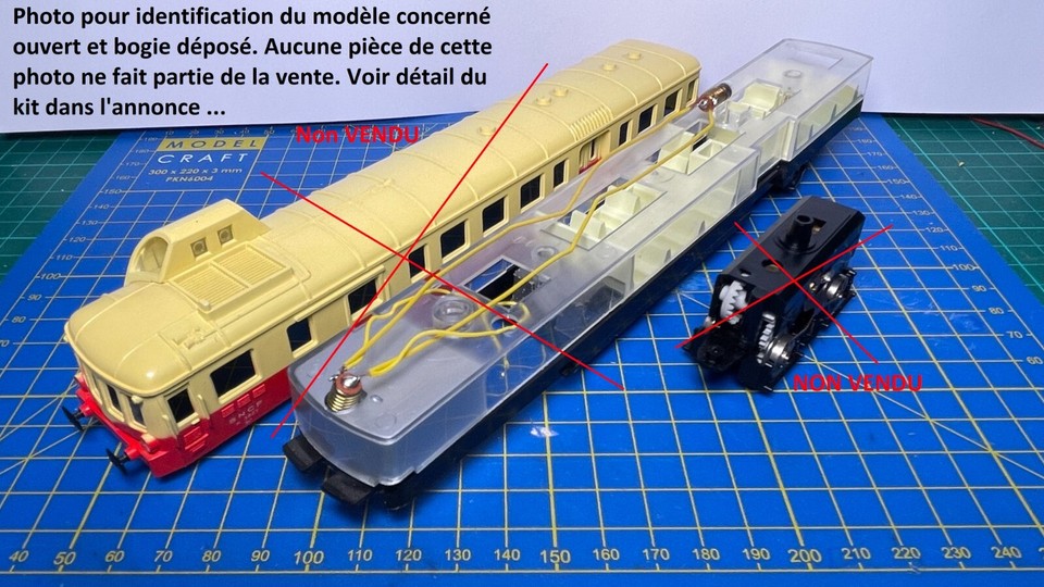 NOUVEAU - Kit Motorisation Autorail PICASSO Bogie Type 1 série X3800 ...