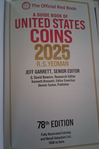 2025 Official Red Book Guide Of United States Coins 78th Edition ...