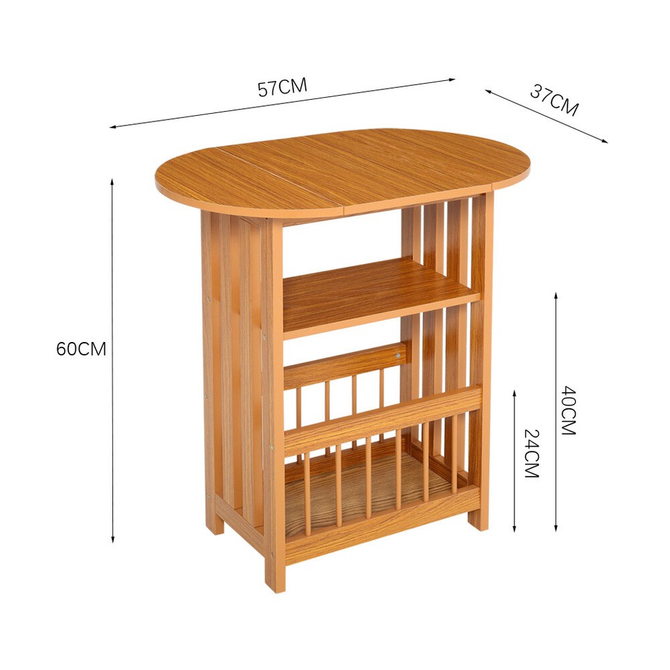Small Magazine Rack Shelf Sofa End Side Tables Desk Coffee/Lamp/Storage ...