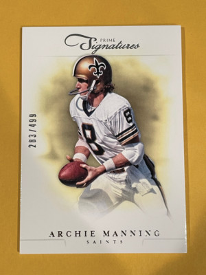 2012 Panini Prime Signatures Archie Manning Base #152 /499 | eBay
