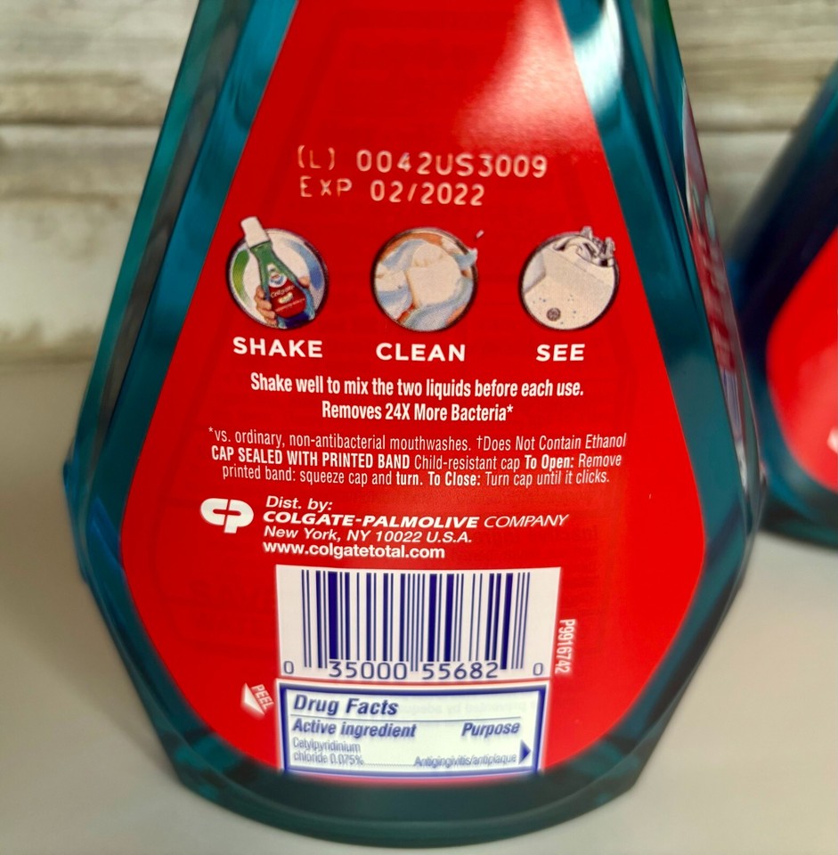 Colgate Total Advanced Health Mouthwash Blue Green 13.5 oz HTF ~ 3 Pack ...