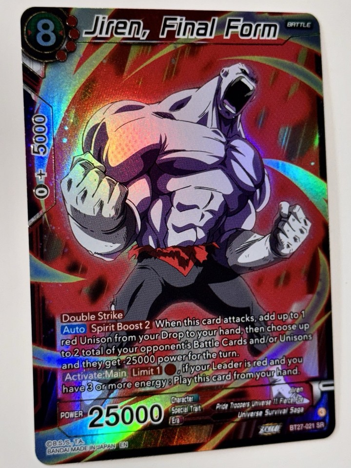 DBS Masters - Jiren, Final Form BT27-021 SR Foil History of Z | eBay