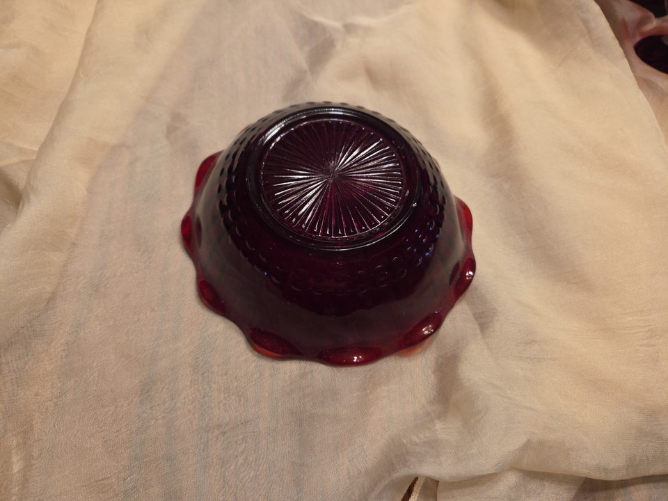 18 Peice Dishes Vintage Set Anchor Hocking Royal Ruby Red Depression ...