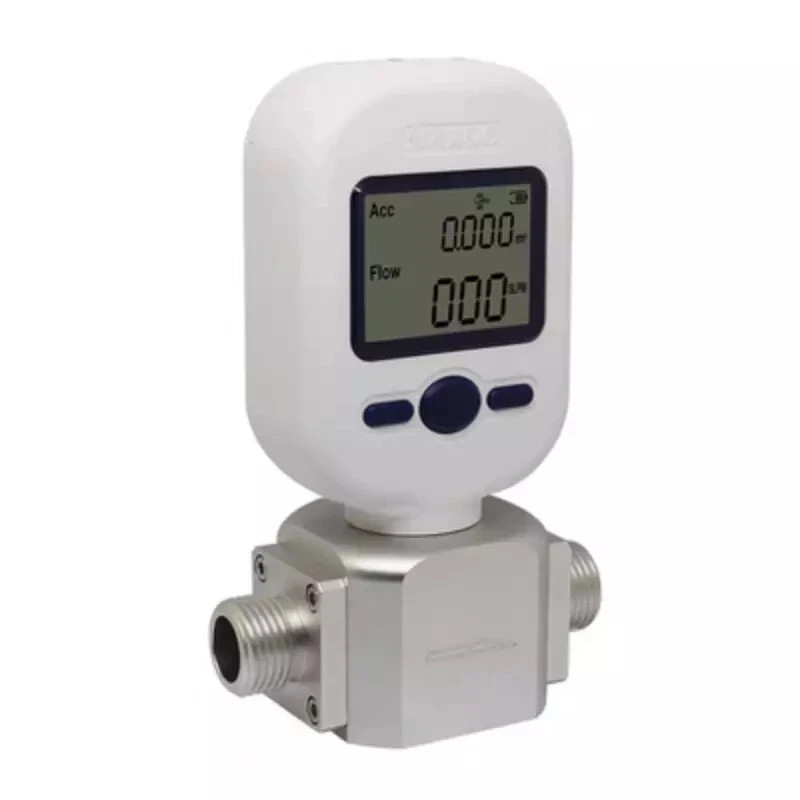 0-250L Gas Flow Meter Digital Gas Mass Air Nitrogen Oxygen Flow Rate ...