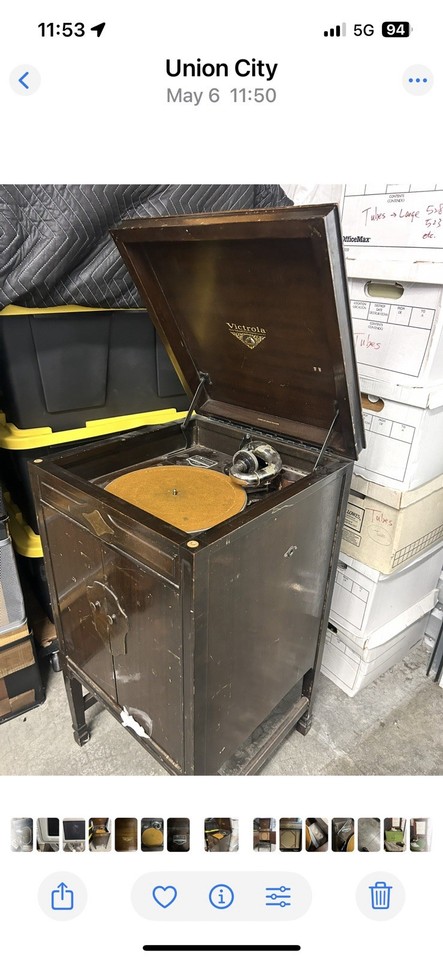 Victor Talking Machine Victrola VV4-3 Antique Phonograph Rare RCA ...