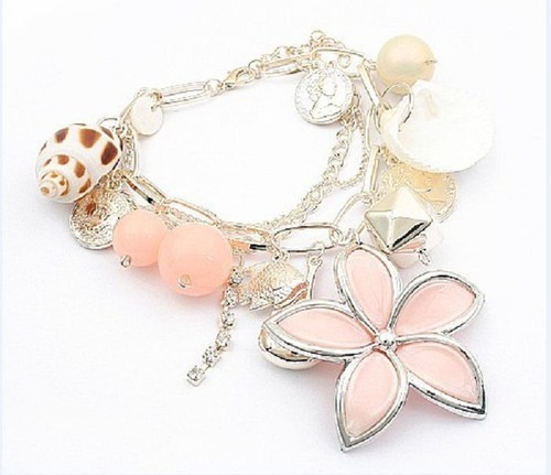 Dream Bracelet Of Stones, Flowers, Beads And Shells | eBay