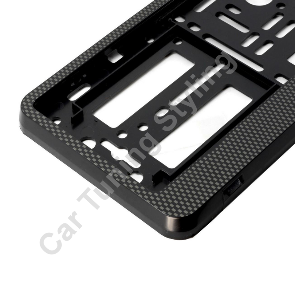 2 x Carbon Number Plate Surrounds Holder Frame New For Cars | eBay UK