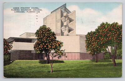Annie Pfeiffer Chapel Florida Southern College, Lakeland Florida c1945 ...
