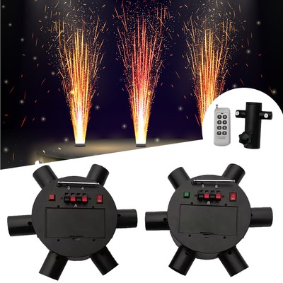 New Indoor pyrotechnic cold pyro fountain Double Wheels Stage Fireworks ...