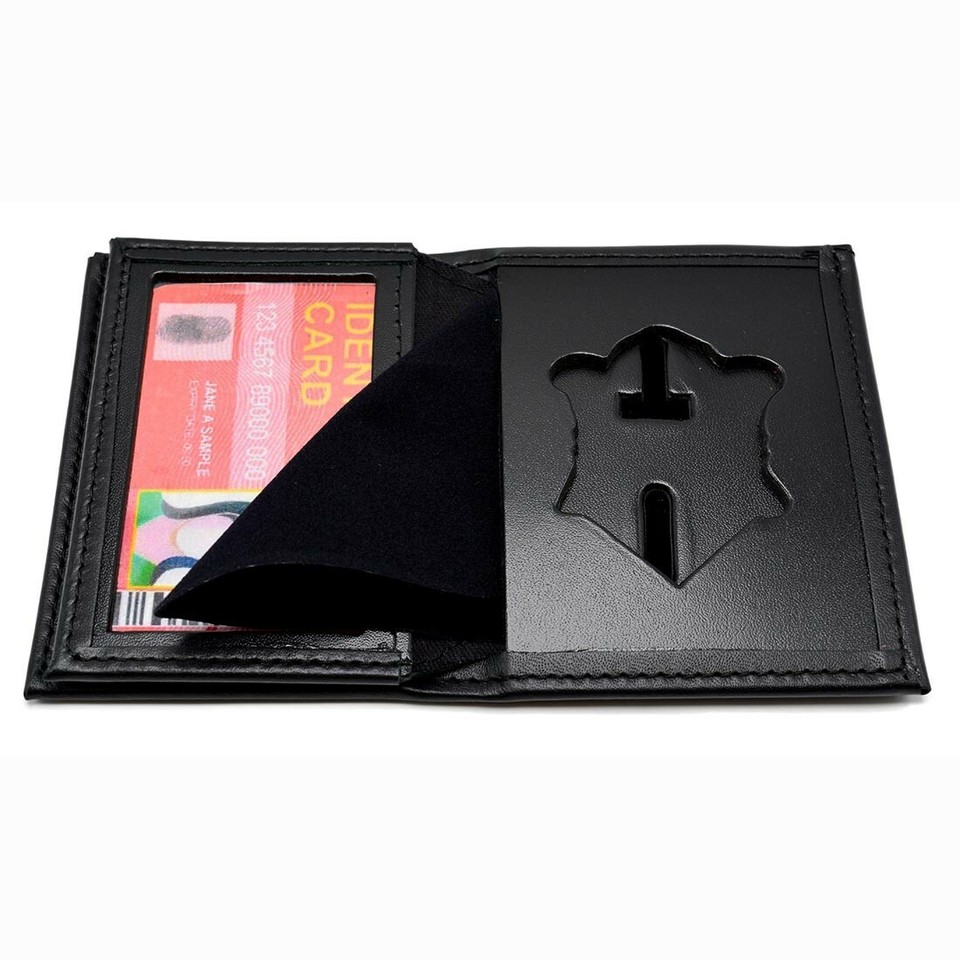 Perfect Fit Custom Badge Wallet Police Corrections Bifold Leather Many ...