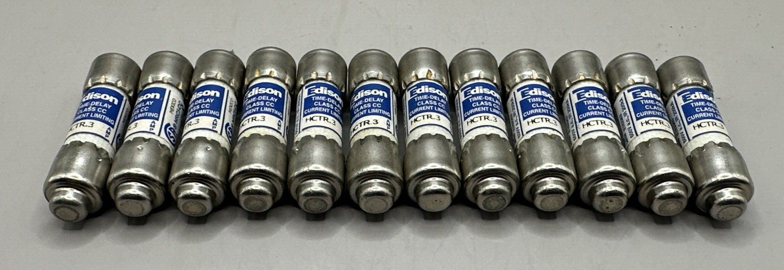 Lot of 3-Edison HCTR3 Time Delay Class CC Current Limiting Fuse, 3A ...