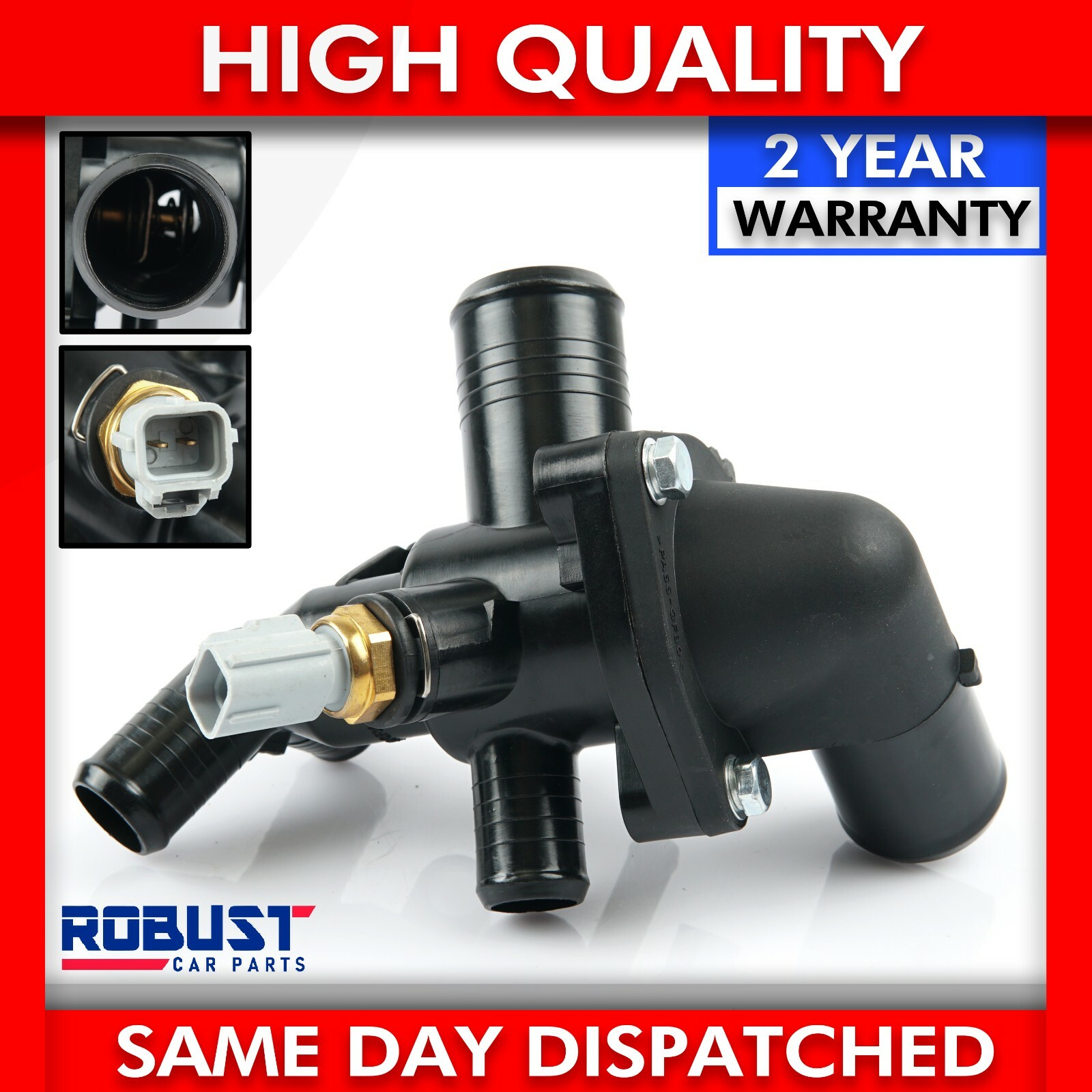FOR FORD TRANSIT MK7 MK8 2.2 RWD THERMOSTAT HOUSING + SWITCH 1731782 ...