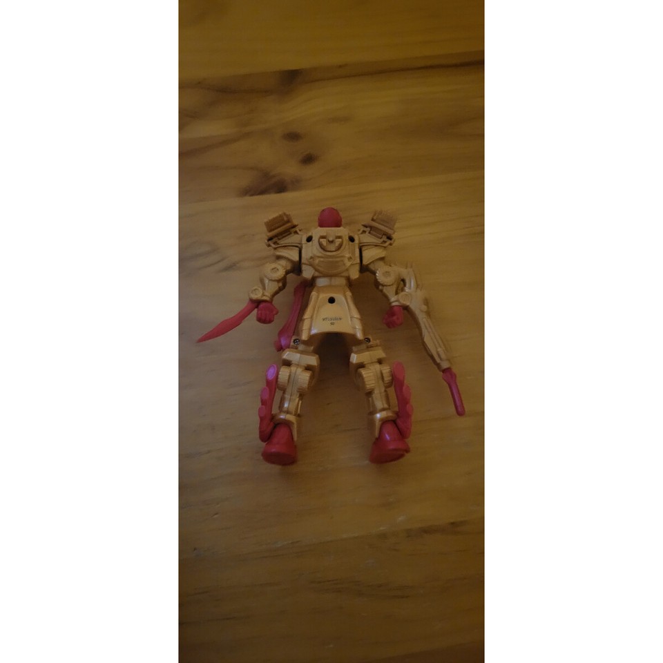 Red & Gold Mighty Morphin Power Rangers Red Conquering Ranger Toy ...