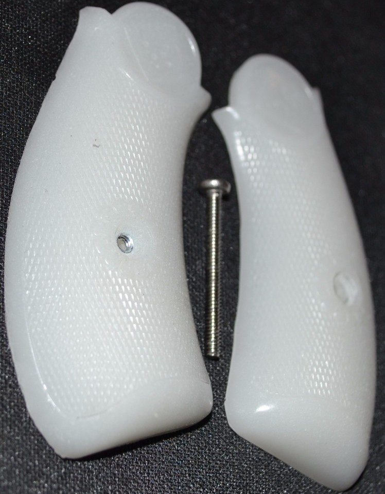 H&R Top break Premier, Model 2, 1904,1905 grips small frame white+screw ...