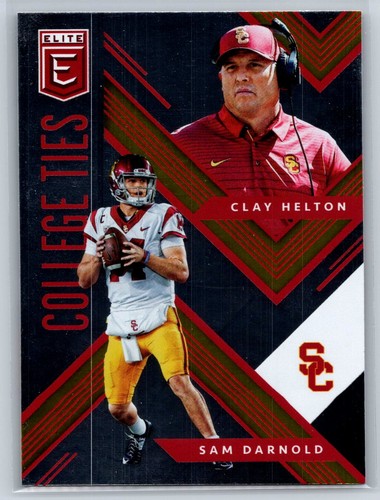 2018 Elite Draft Picks College Ties Sam Darnold/Clay Helton #1 | eBay