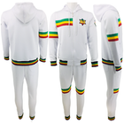 Men's Rasta Tracksuit 2 Piece Set Mens rasta Hoodie & Joggers Zip Pants ...