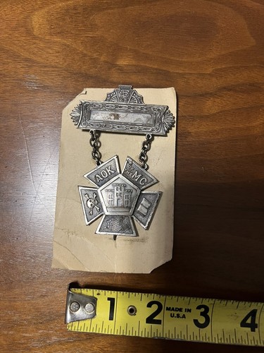 Rare Ribbon Knights of the Ancient Order of the Mystic Chain Masons ...