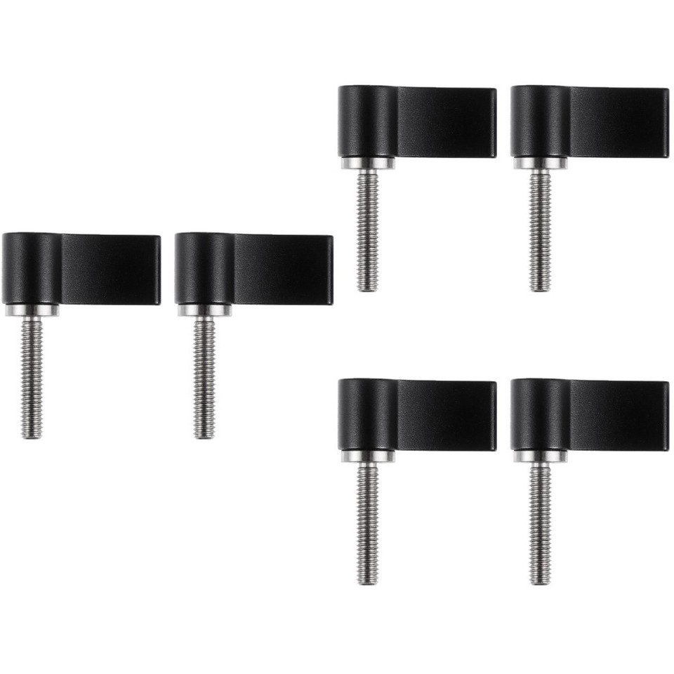 6 pcs L-Shaped 7-Shaped Handle Screw Male Threading Rotating Knob Thumb ...