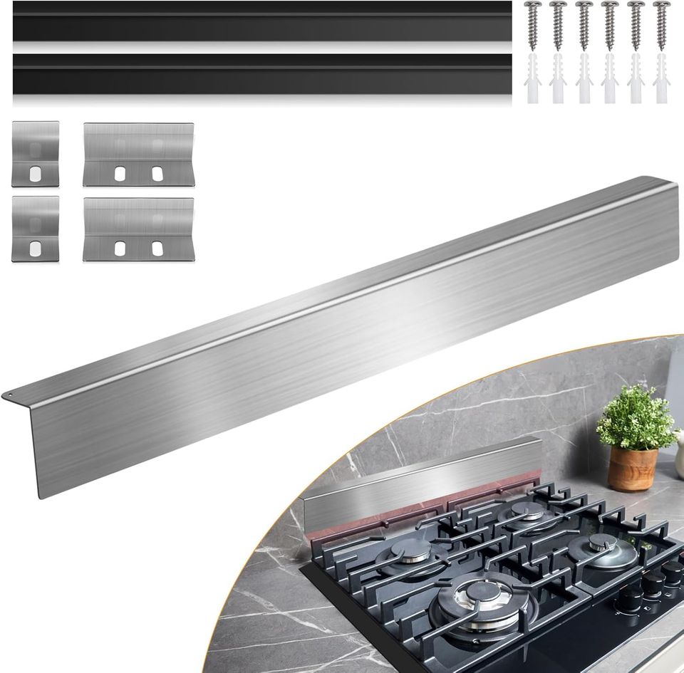 30" Slide-In Range Rear Filler Kit,Stove Gap Filler Strip, Stainless ...