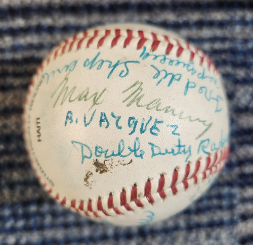 19 NEGRO LEAGUE PLAYERS HAND SIGNED BASEBALL Leon Day, Double Duty ...