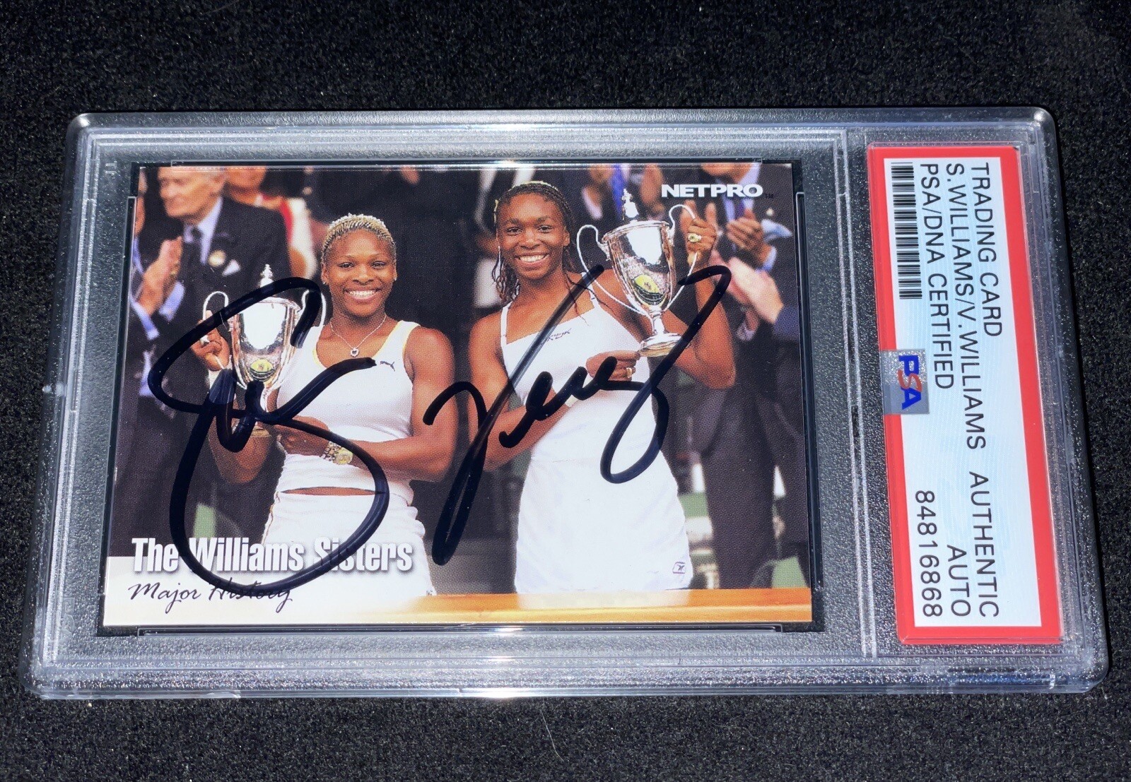 Serena Venus Williams Signed 2003 NetPro Tennis Rookie Card PSA Slabbed ...