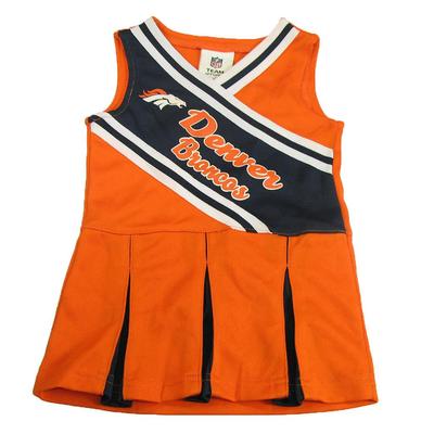 New NFL Denver Broncos Toddler Girls Cheerleader Dress Size 2T Football ...