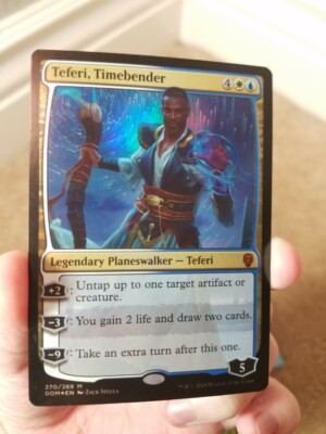 2018 MTG MAGIC THE GATHERING TEFERI, TIMEBENDER FOIL CARD, DOMINARIA, 270/269 | eBay