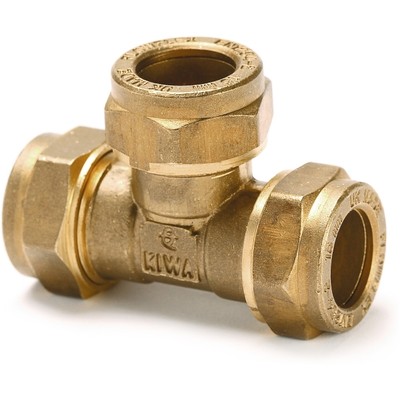 28mm Brass Compression Equal Tee, Plumbing Tee * | eBay UK
