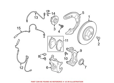 For BMW Genuine ABS Wheel Speed Sensor Front 34526850765 | eBay