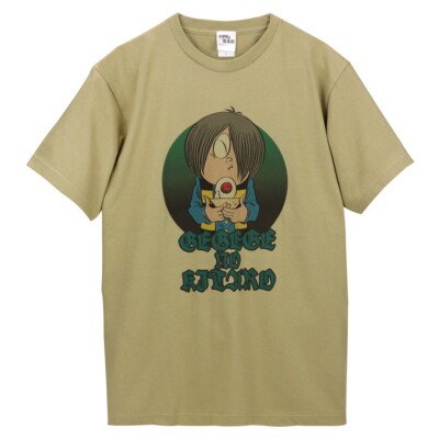 【NEW】GEGEGE NO KITARO Official T-SHIRT Khaki Color MENS XL Yokai-sha ...