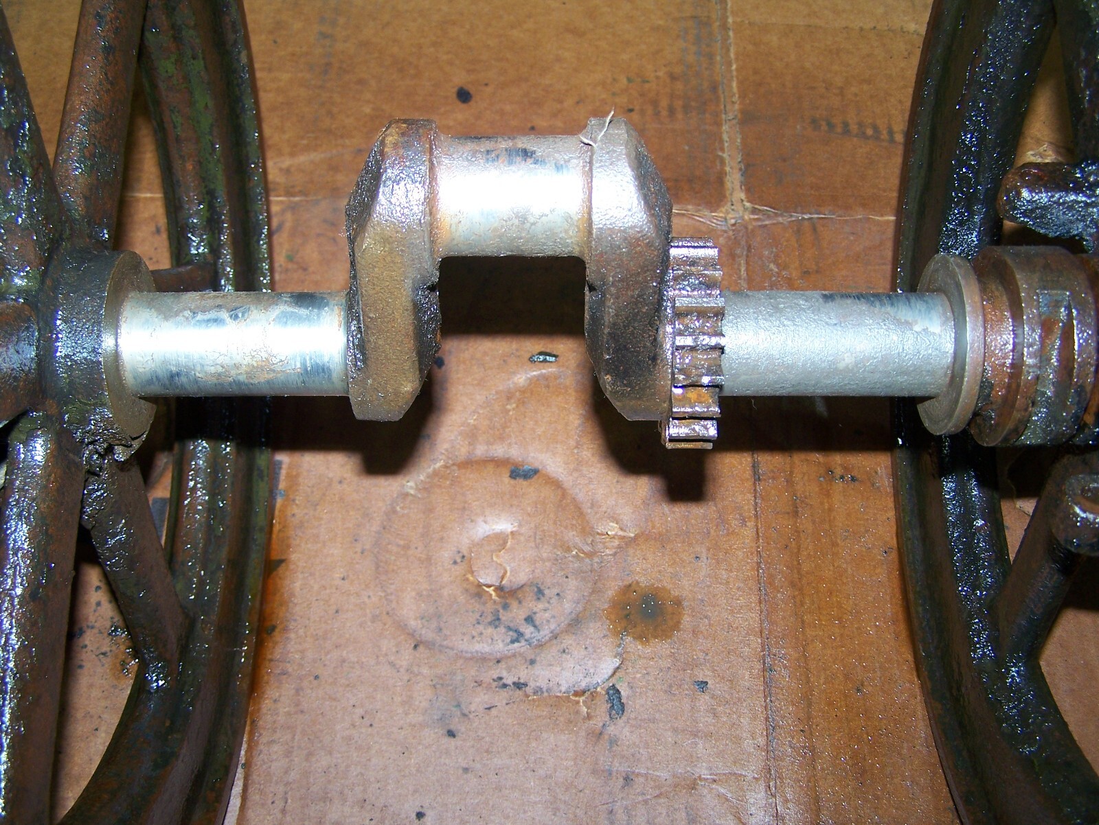 SIMPLICITY 1 1/2hp CRANKSHAFT Flywheels Hit Miss Engine Steam Tractor ...