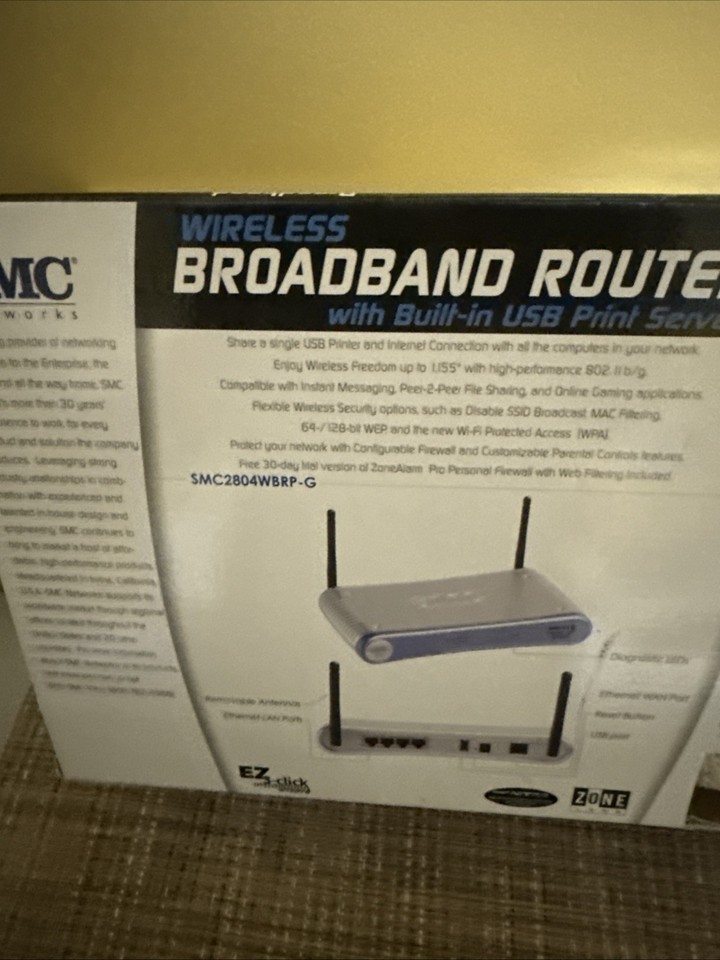 SMC Networks WIRELESS BROADBAND ROUTER Draft 802.1ln 300 Mbps | eBay