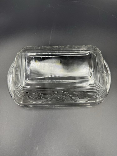 Vintage Anchor Hocking Oven Proof Clear Ribbed Glass Meat Bread Loaf ...