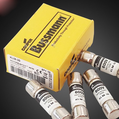 10PCs NEW Bussmann KLM-30 30Amp 600Vac Fast-acting Supplemental Fuses ...
