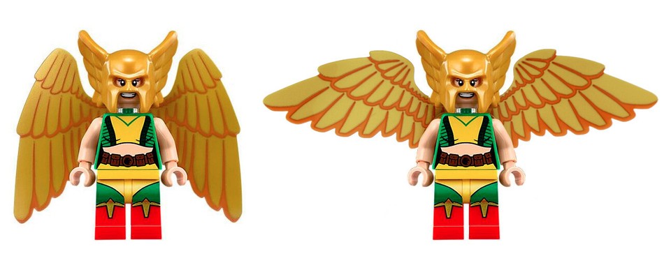 LEGO Hawkgirl/Hawkman minifigure wings sheet (NEW) Batman Movie 70919 ...