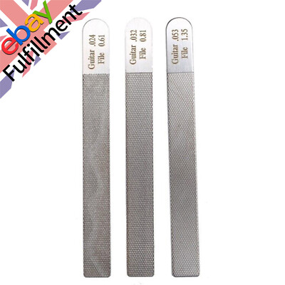 3Pcs/Set Guitar Nut Files Fret Crowning Slot Filing Luthier Repairing ...