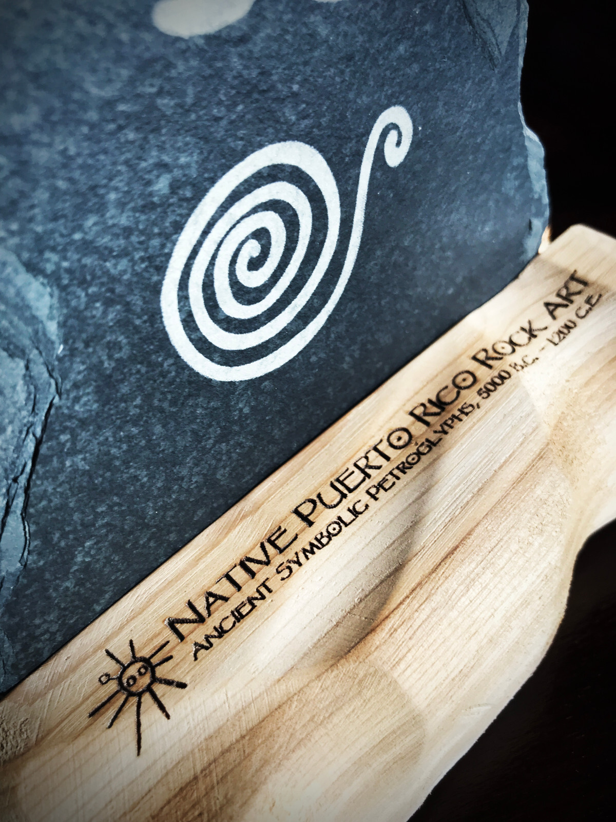 Native Taino Puerto Rico Rock Art Petroglyph Gift Symbols Sun God Gift ...