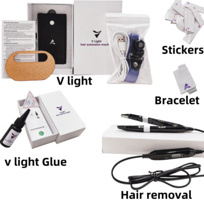 V-Light Technology Hair Extension Set Hair Piece v light hair extension ...