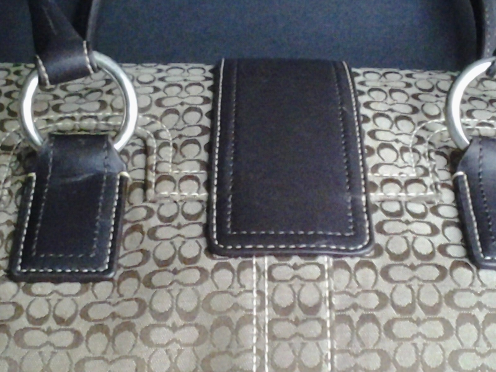 Vintage Coach Small C Signature Leather & Canvas Soho… - Gem